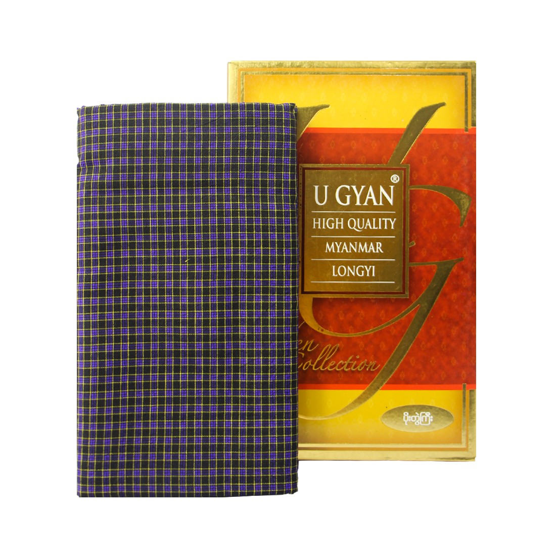 U Gyan Golden Collection Silk Longyi
