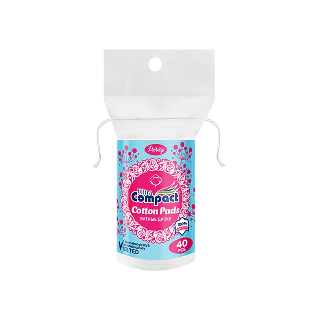 Ultra Compact Cotton Pads 40pcs