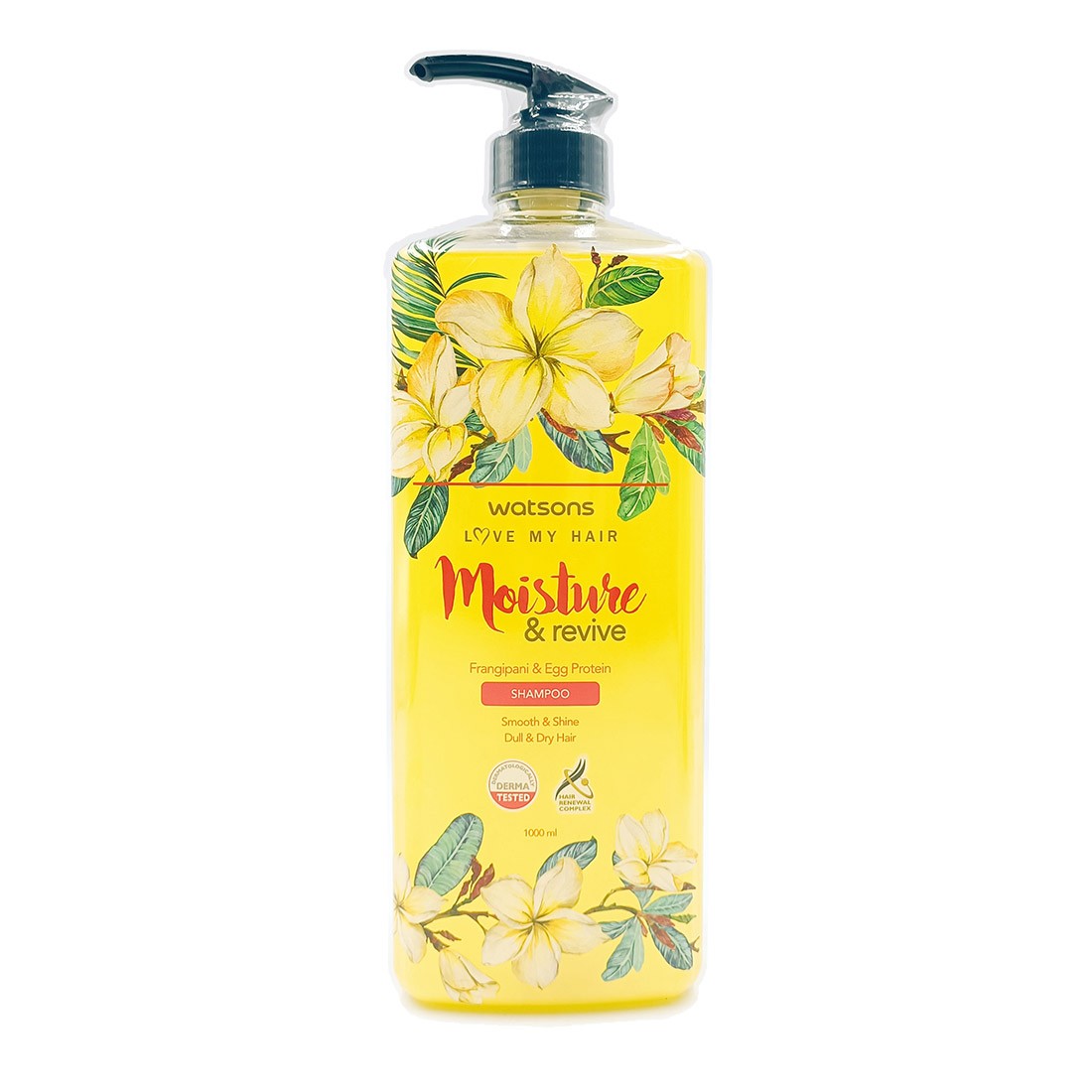 Watsons Moisture & Revive (Frangipani & Egg Protein) Shampoo 1000ml