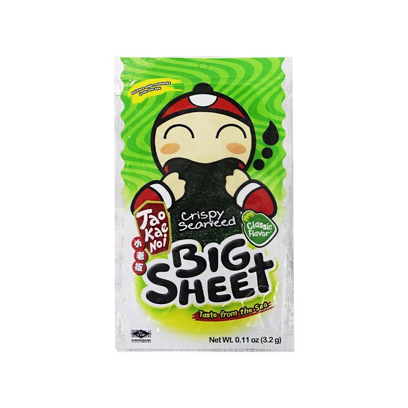 Tao Kae Noi Big Sheet Classic Flavored Seaweed 3.2g