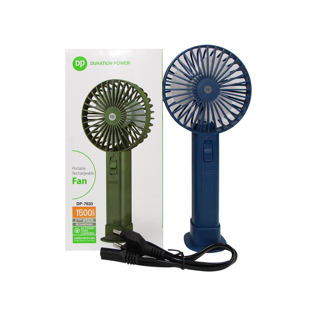 Duration Power Portable and Rechargeable Fan