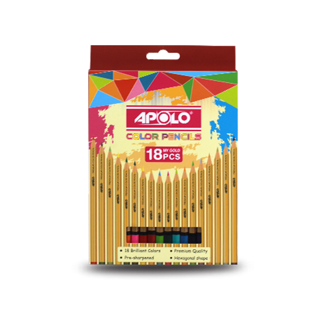 Apolo Metallic Color Pencil 18pcs