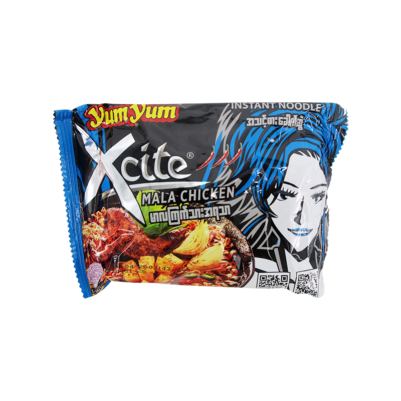 Yum Yum Xcite Mala Chicken Noodle 70g