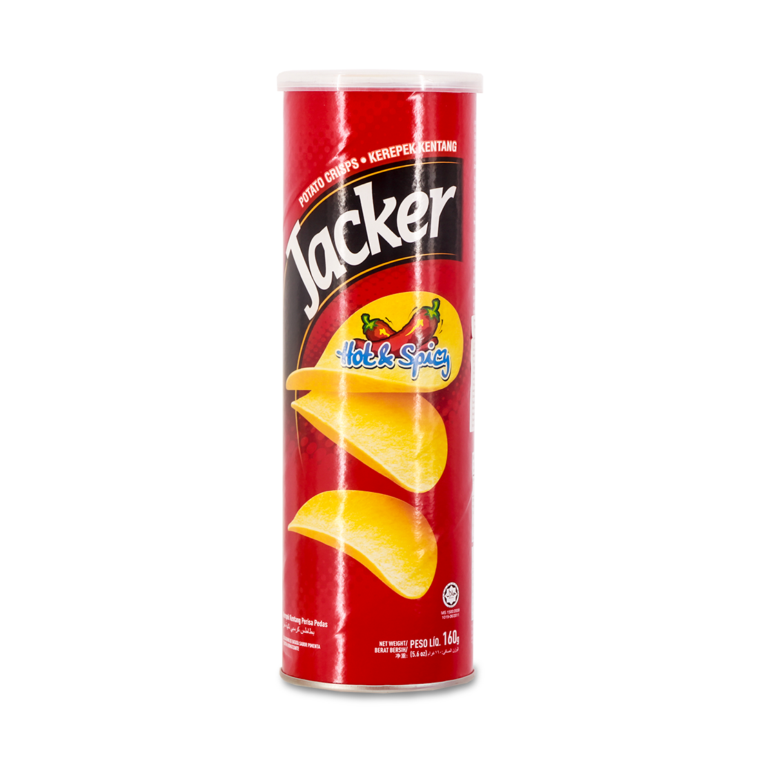 Jacker Potato Crisps Hot & Spicy 160g